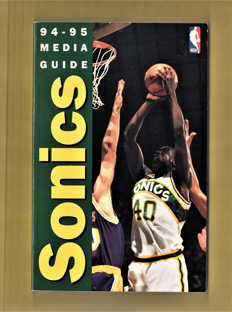 1994-95 SEATTLE SUPERSONICS NBA Basketball Media Guide | eBay