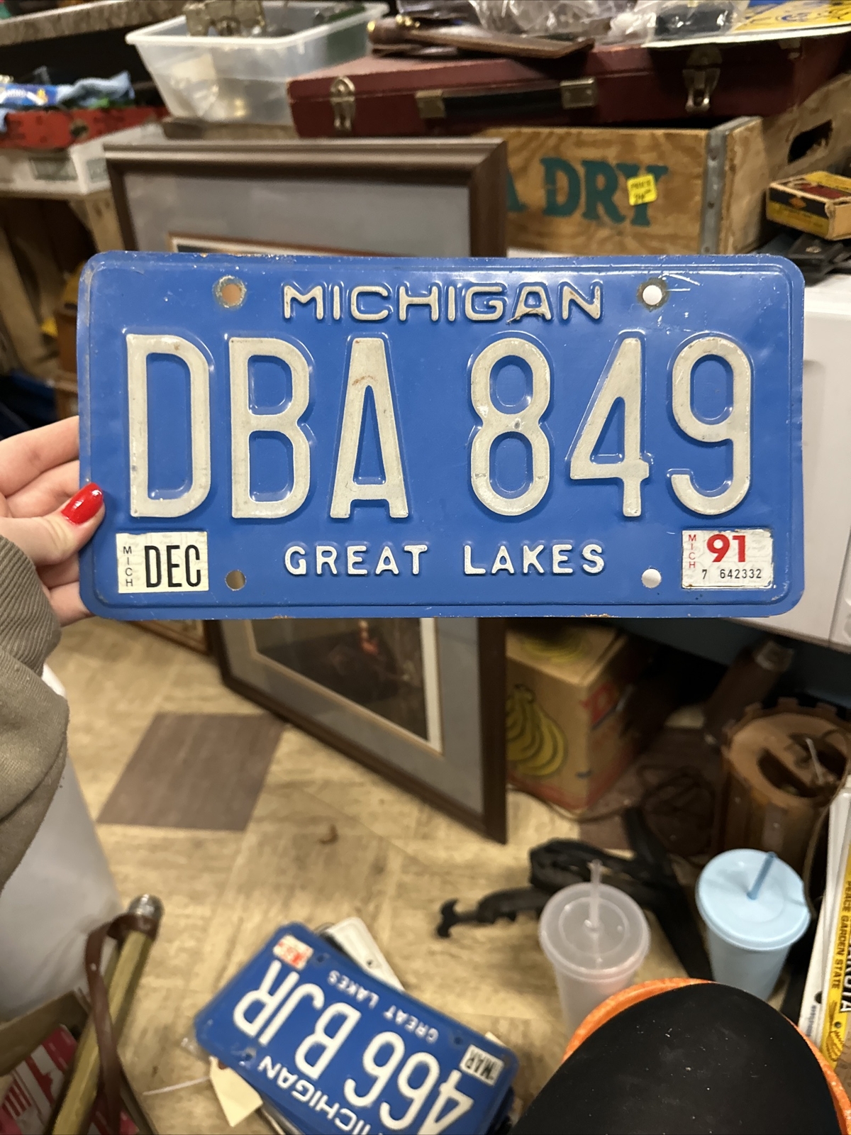 1990s Michigan License Plate DBA 849 Great Lakes | eBay