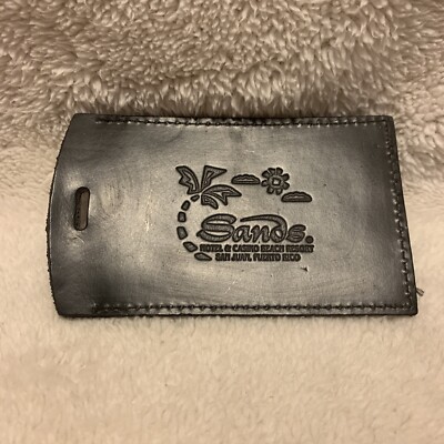SANDS Hotel & Casino San Juan Puerto Rico LUGGAGE TAG LABEL | eBay