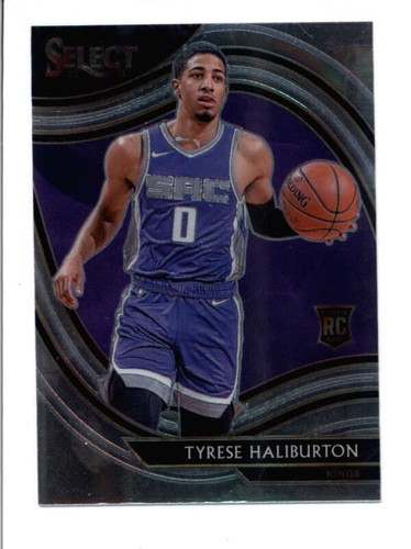 TYRESE HALIBURTON 2020/21 PANINI SELECT #289 COURTSIDE BASE SP ROOKIE ...