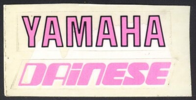 YAMAHA DAINESE adesivo doppio sticker vintage anni '80 (cm.4,5x8,5) | eBay
