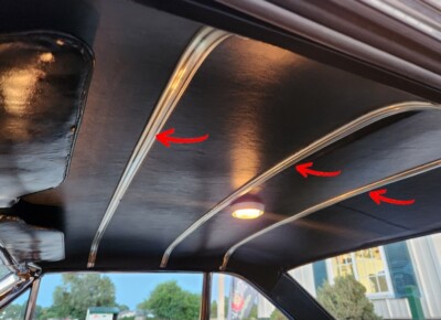 1964 1965 Mercury Comet Ford Falcon deluxe headliner bows supports | eBay