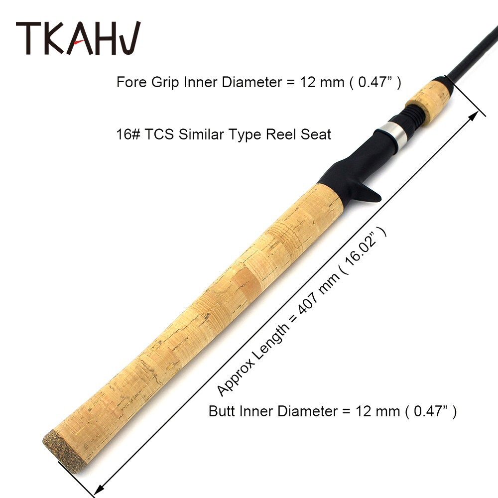 Casting Fishing Rod Handle And Reel Seat Repair Composite Cork Rod ...