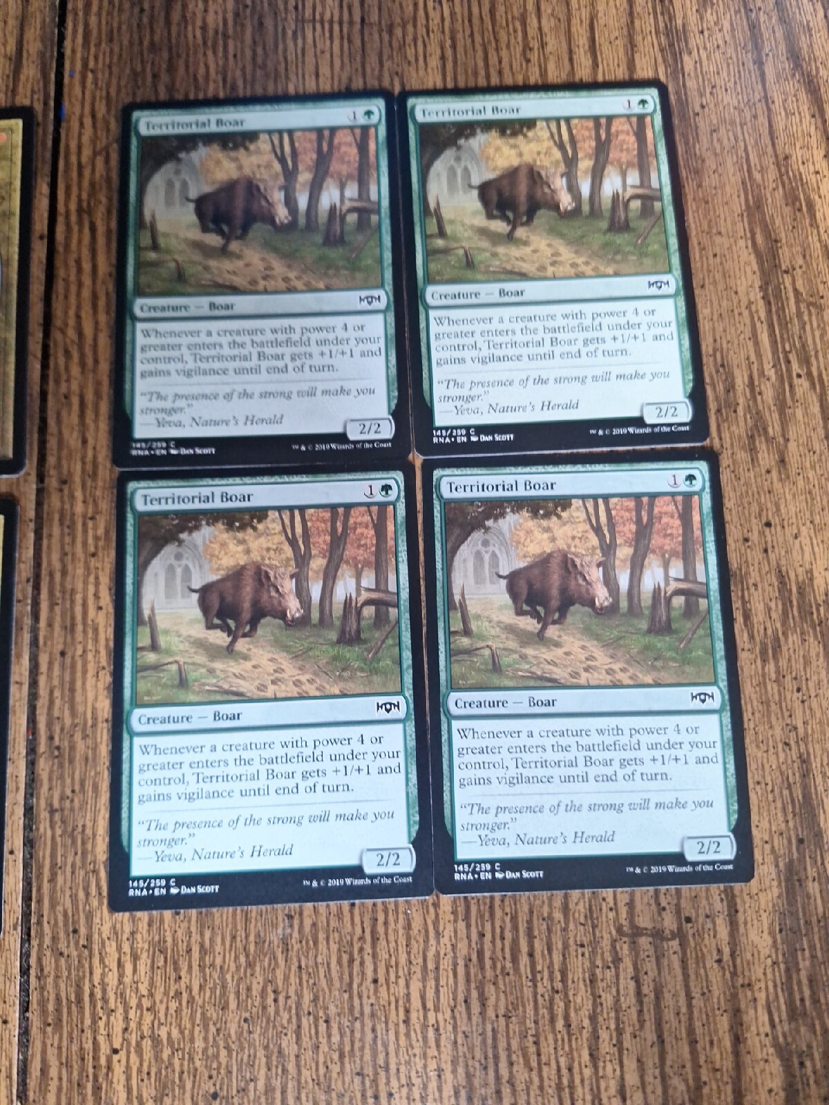 Mtg Territorial Boar ×4 | eBay