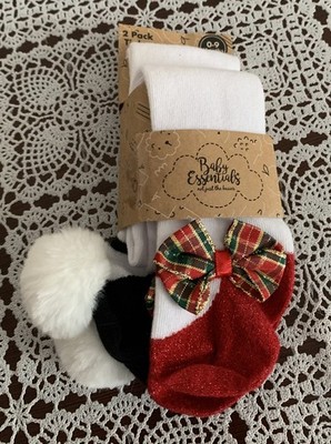 Baby Essentials Infant Tights 0 to 9 Months Holiday Design Two Pairs ...