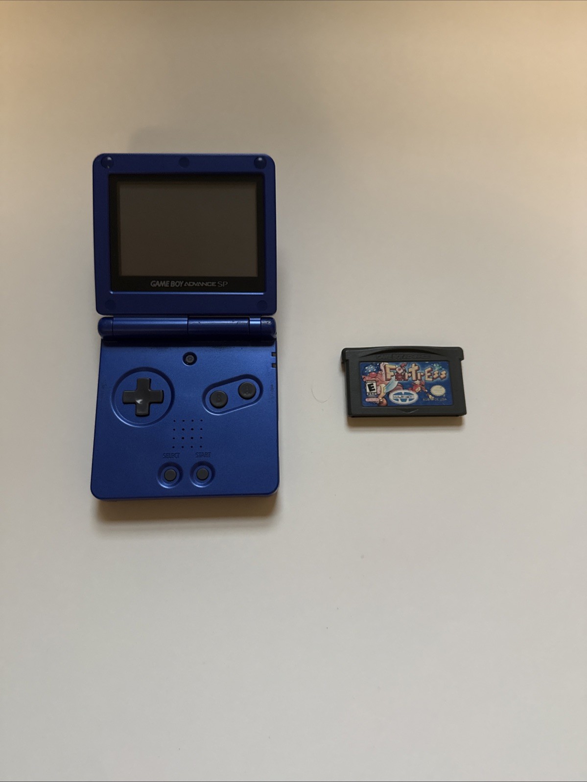 Nintendo Game Boy Advance SP Blue with Fortress Game | eBay