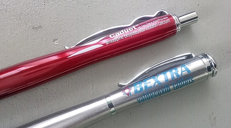 Lot Caduet Bextra H Metal Drug Rep Pen Pharmaceutical Pharma Medical ...