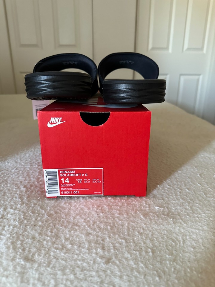NIKE BENASSI SOLARSOFT 2 G SIZE 14 - RARE "GOLF" EDITION | eBay