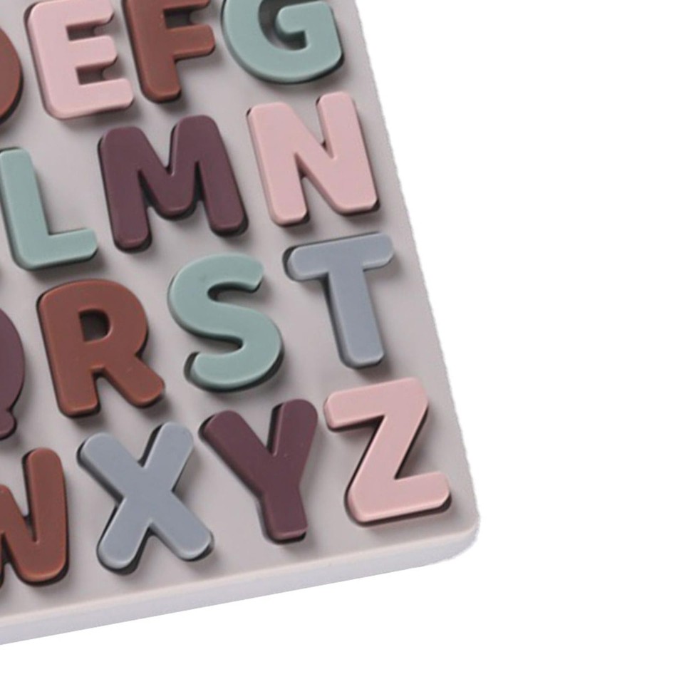 Silicone Educational Abc Puzzle Alphabet Matching Puzzle Teaching Prop ...
