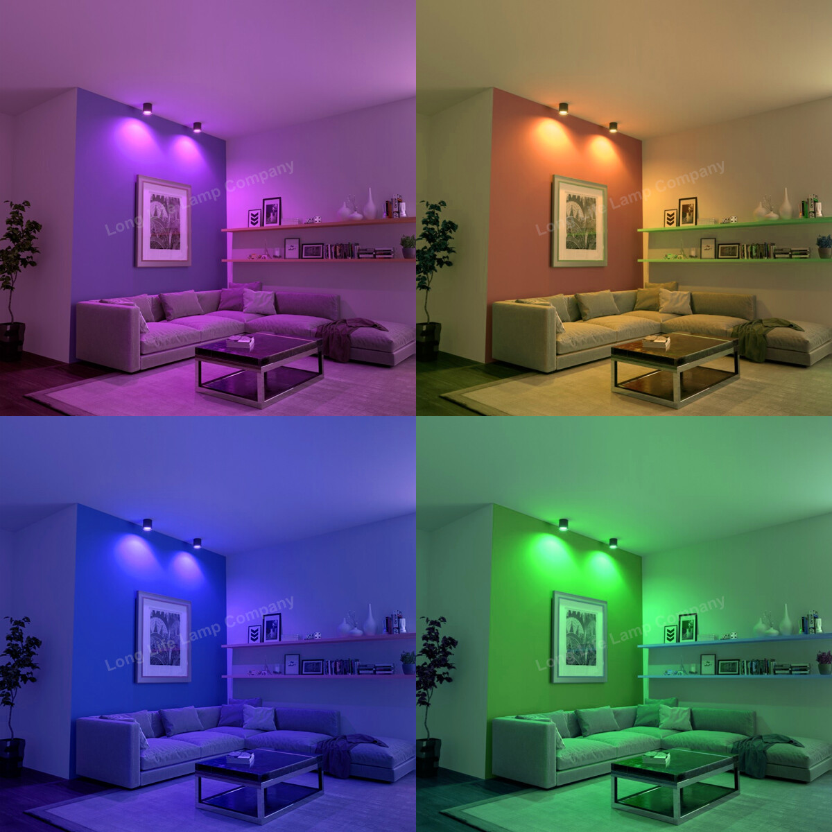 3w LED GU10 Automatic Colour Change Red Green Blue RGB Light Bulb | eBay UK