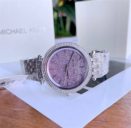 MICHAEL KORS WOMEN'S DARCI PURPLE DIAL WATCH MK3850 | eBay