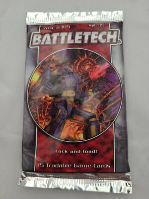 VINTAGE 1996 BATTLETECH - Trading Card Game - 15 Card Expansion Pack ...