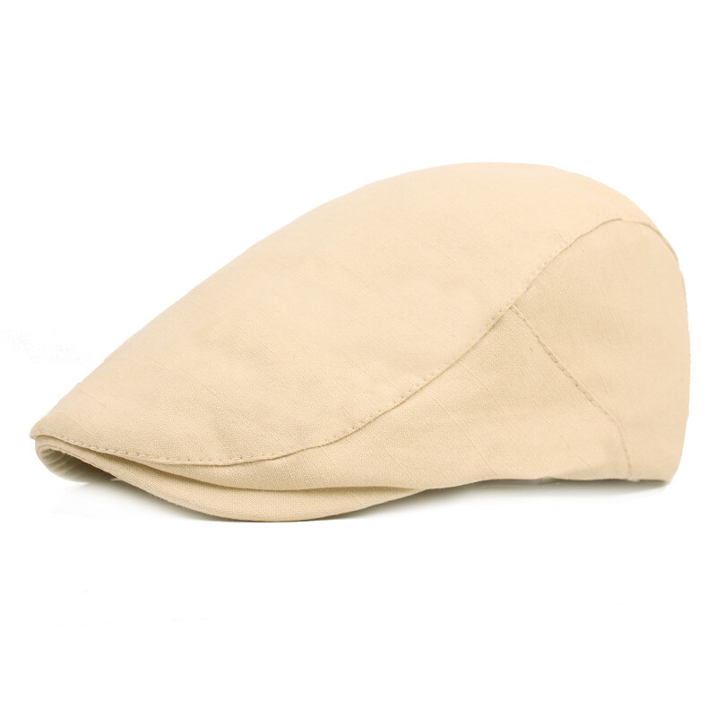 Men Casual Solid Cotton Golf Driving Beret Cabbie Hat Newsboy Flat Ivy ...