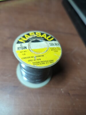 11 OZ. ROLL NASSAU SPEC AT 7076 PURE WATER WHITE .070 DIA C ROSIN CORE ...