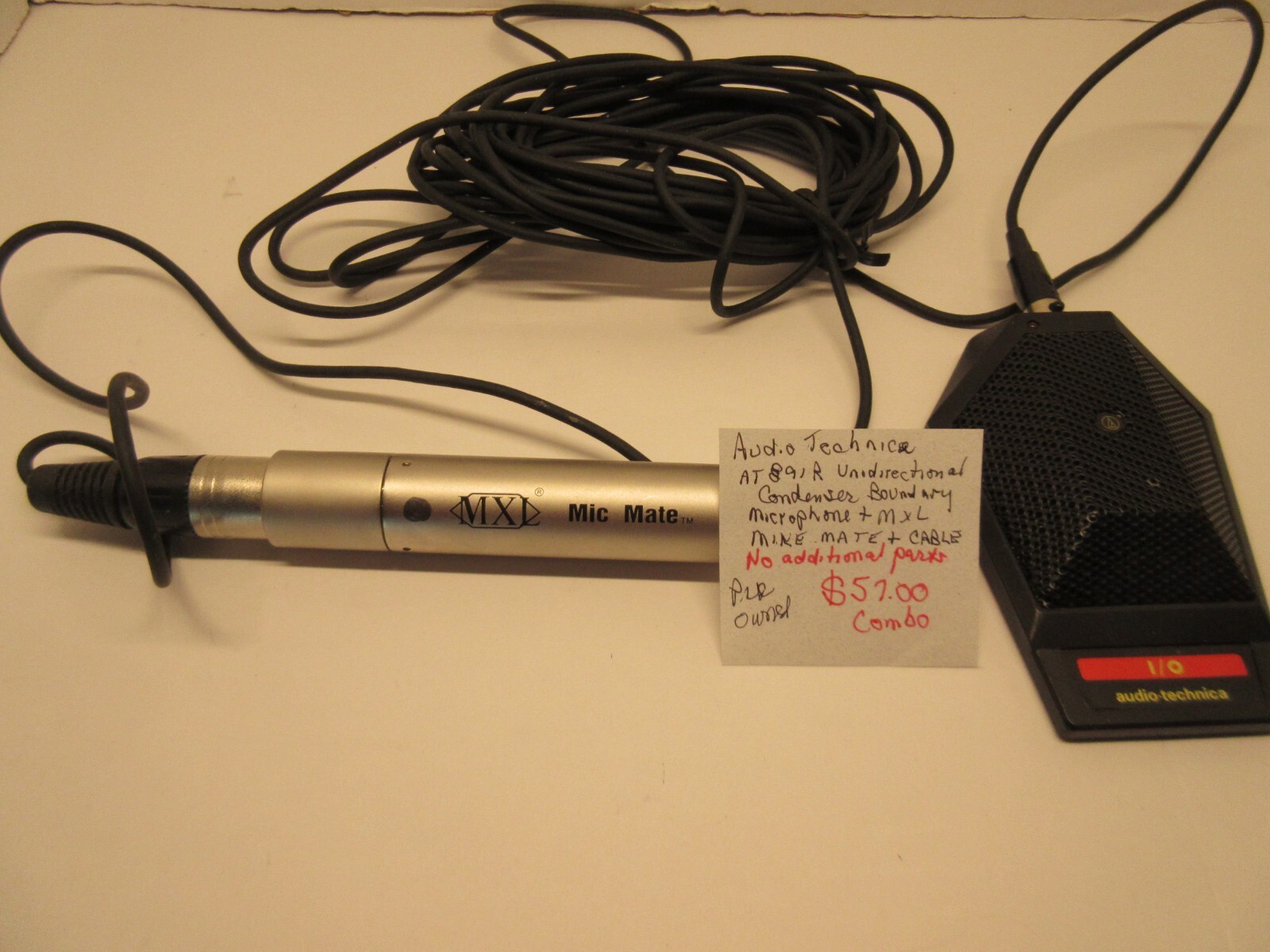 AUDIO TECHNICA AT891R Condenser Microphone + Mike Mate, Pre Owned | eBay