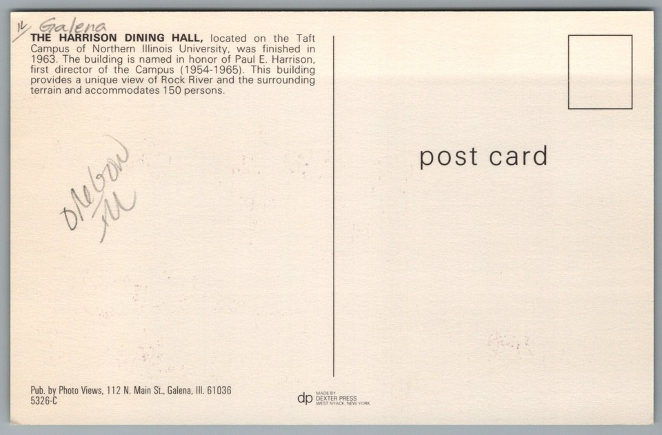 Oregon IL Northern Illinois University Taft Campus Harrison Dining Hall ...