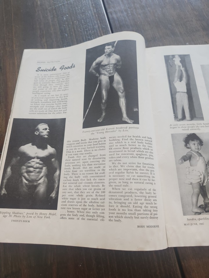 Body Moderne--Walt Baptiste --May-June 1947--Manon Dougherty is on the ...