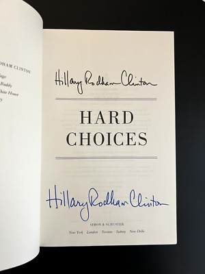 Hillary Clinton SIGNED autograph auto Hard Choices BOOK President ...