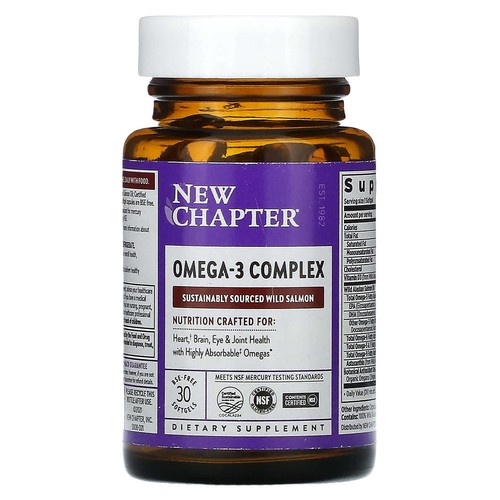 2 X New Chapter, Omega-3 Complex, 30 Softgels | eBay