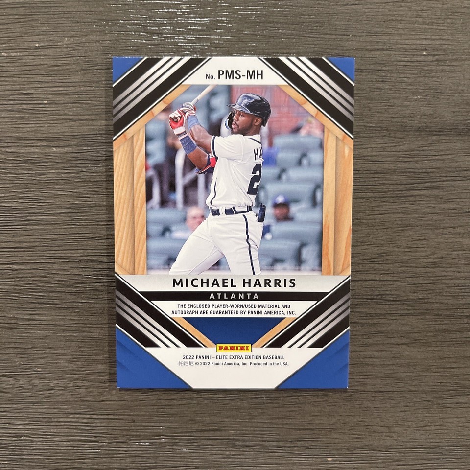 2022 Panini Elite Extra Edition-Prospect Materials-Michael Harris PMS ...
