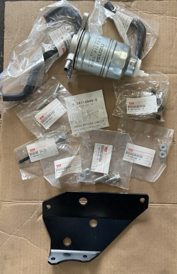 ISUZU NPR NQR FUEL FILTER KIT GM W4 GMC DIESEL 8-98156949-0 NEW IN OEM ...