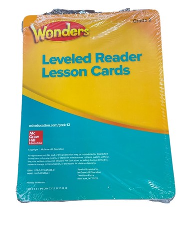 McGraw Wonders Leveled Reader Lesson Cards Grade 2 2020 Homeschool ...