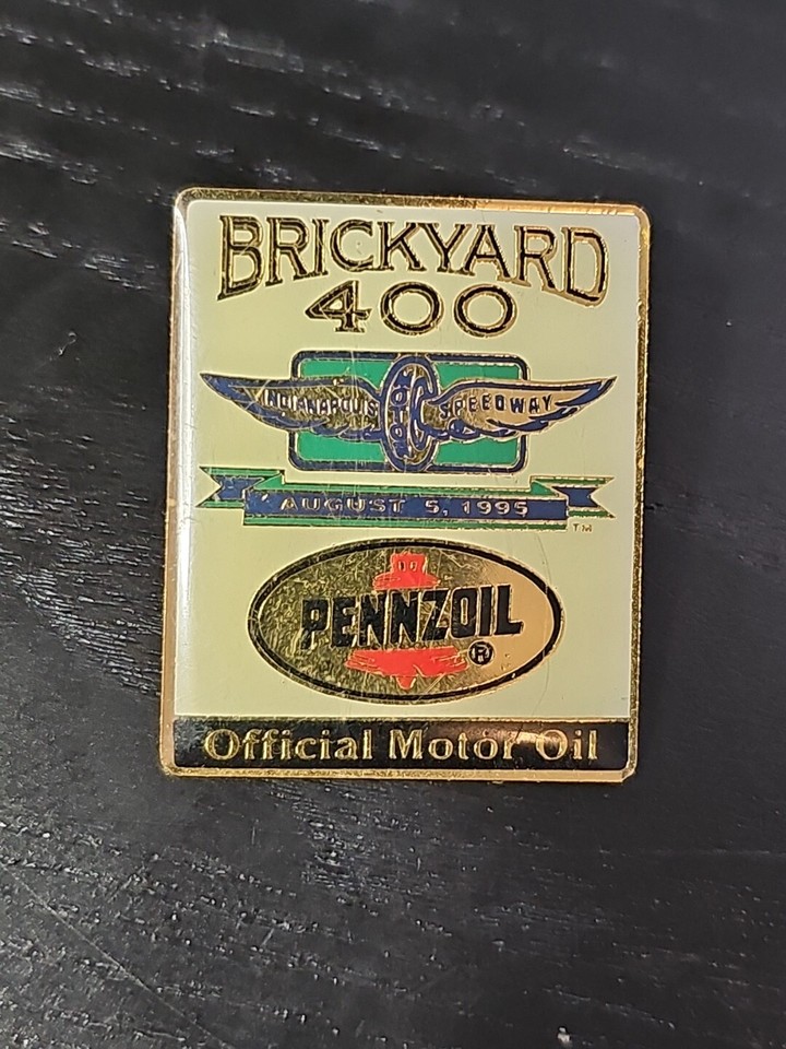 Nascar Racing Brickyard 400 Pennzoil Hat Pin Indianapolis Motor ...