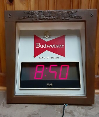 VTG. 1970's/80's BUDWEISER BEER BAR DECOR ANTIQUE COLLECTOR PIECE 15 ...