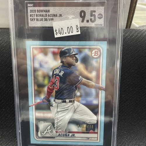 2020 Bowman Ronald Acuna Jr Sky Blhe /499 | eBay