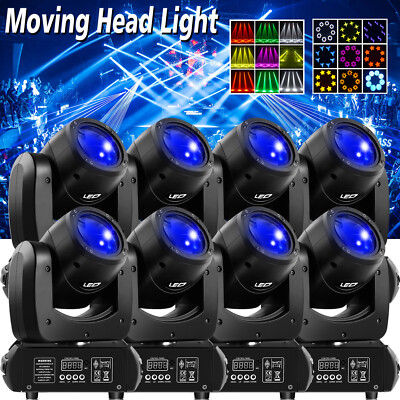 UKing 120W 18Prism Gobo LED Moving Head Stage Light DMX Disco Beam ...
