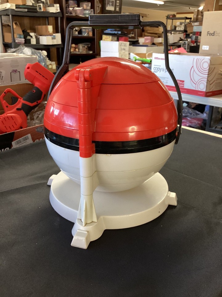 Vintage 1999 Pokemon Collector Marbles Pokeball Carrying Case w/ 124 ...