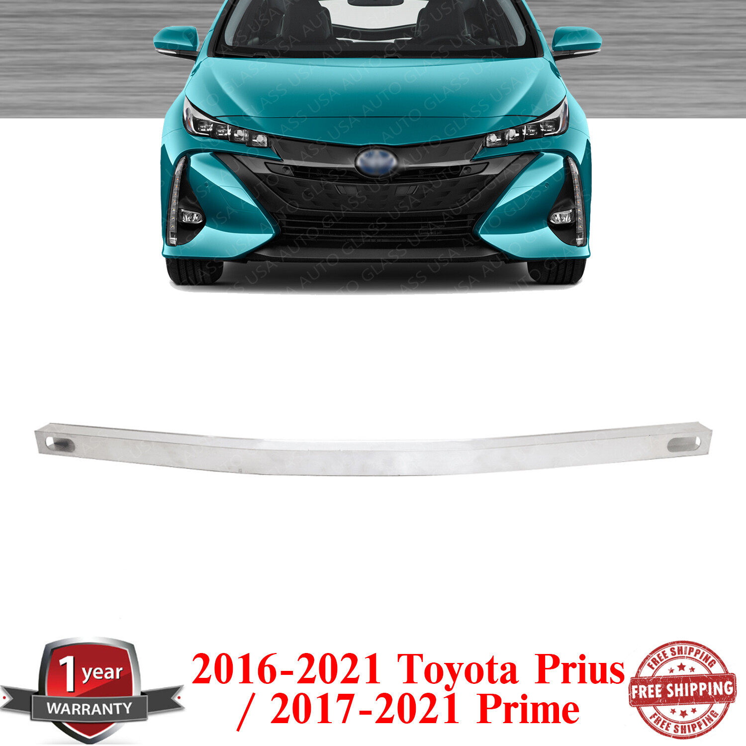 Front Bumper Impact Bar For 2016-2021 Toyota Prius / 2017-2021 Prius ...