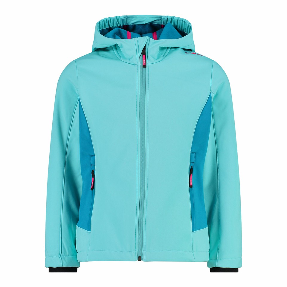 CMP Mädchen Softshelljacke Funktionsjacke Outdoorjacke mit Kapuze Fix ...