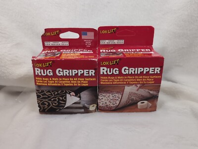 Lok-Lift Rug Gripper Hold Rugs in Place on all Floor Surfaces 2.5"x25 ...