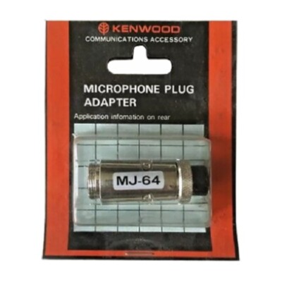 Kenwood MJ-64 Microphone plug adaptor 6 pin plug to 4 pin socket | eBay