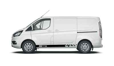 Ford Transit Custom Graphics Side Stripes Both Sides Decals Stickers ...