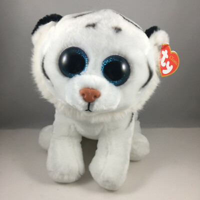 TY Classic Plush - TUNDRA the White Tiger (9" Medium) Stuffed Animal ...