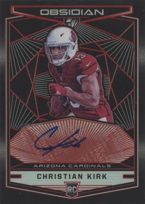 2018 Panini Obsidian - Rookie Autographs Christian Kirk #RKA-CK ...
