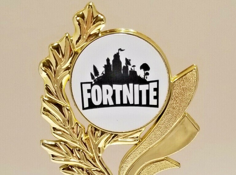 FORTNITE SINGLE POST 12" TROPHY- FREE ENGRAVING | eBay