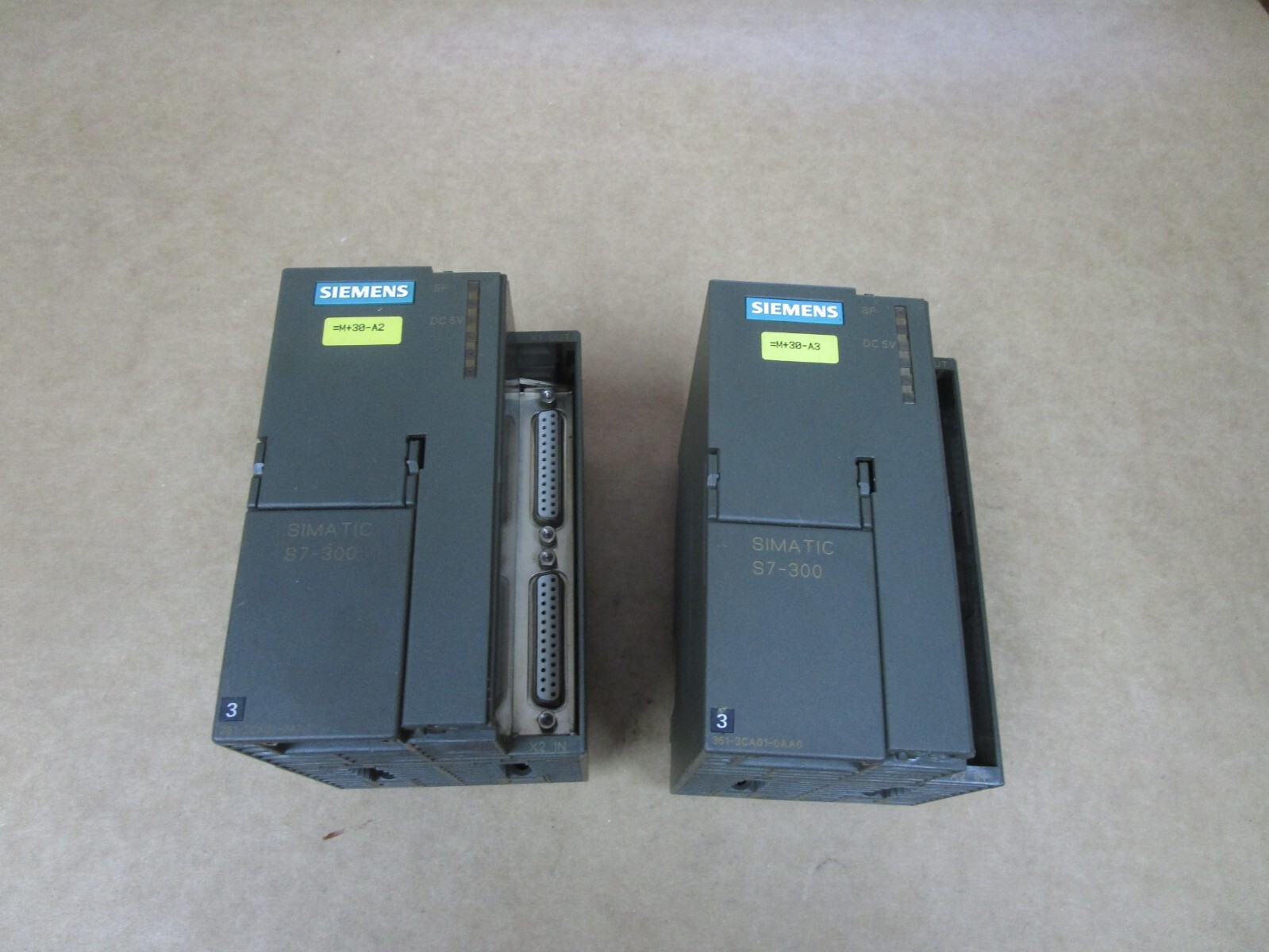 LOT OF 2 SIEMENS INTERFACE MODULE 6ES7 361-3CA01-0AA0 24Vdc 6ES7361 ...