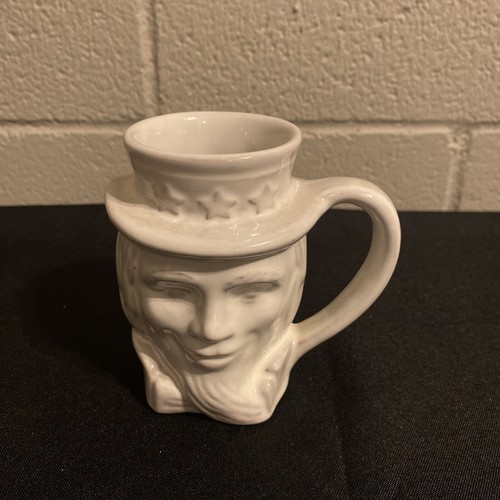 Frankoma 1976 Uncle Sam Bicentennial Toby Mug Patriotic #600 White OFP ...