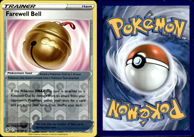 Pokemon TCG Farewell Bell 234/264 Fusion Strike Reverse Holo Uncommon ...