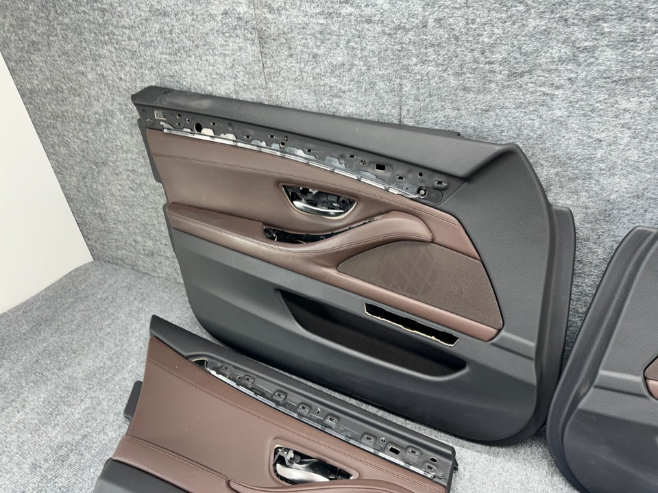BMW F10 Mokka Brown Merino Leather Interior Seats Door Panel Set ...