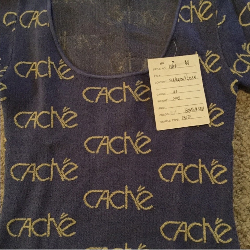 Cache Womens Logo Sweater - New, Boysenberry, Sz Small - Rare Sample ...