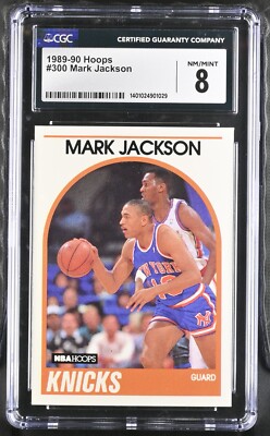 Mark Jackson #300 CGC 8 (1989, Hoops) 1989-90 NBA Hoops Trading Card ...