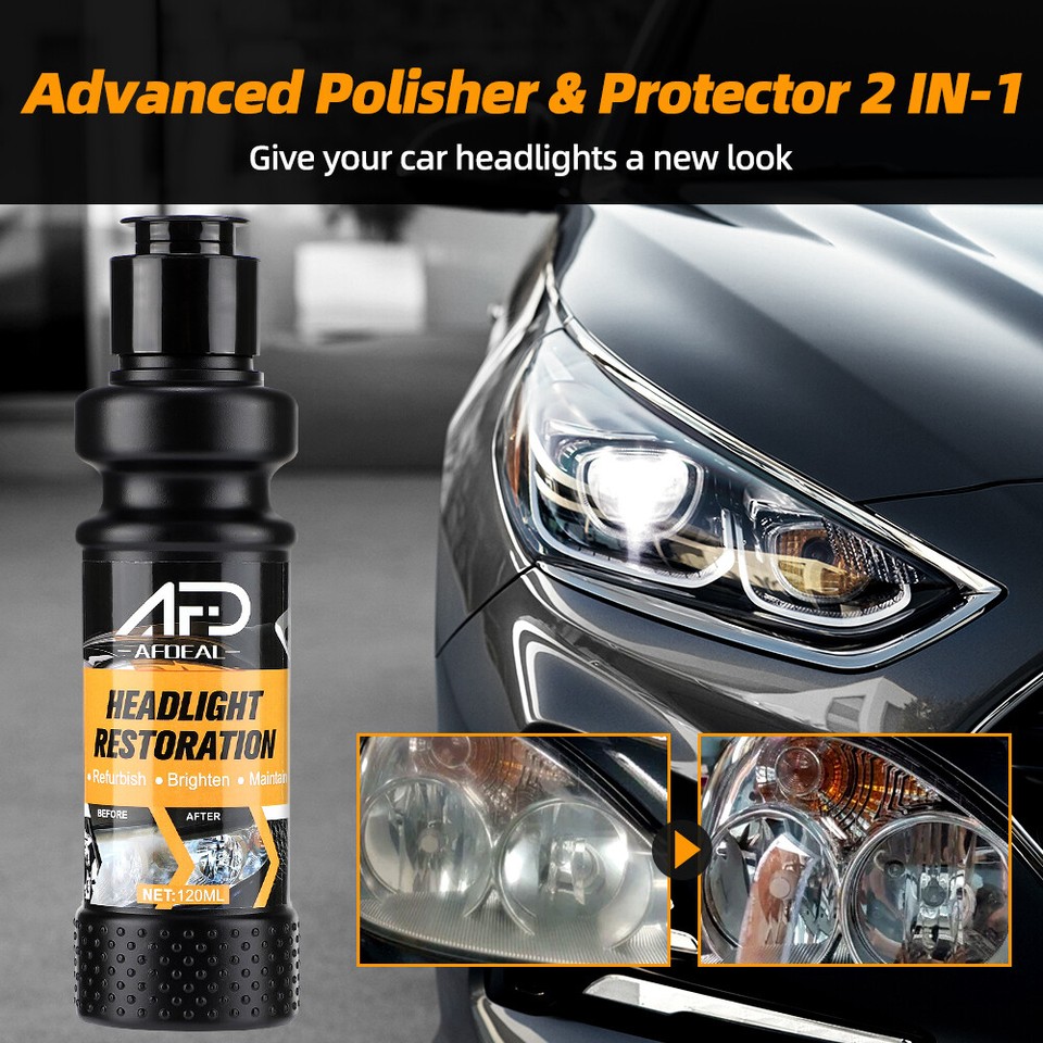 Car Headlight Restoration Kit Headlamp Polish Cleaner Light Lens ...