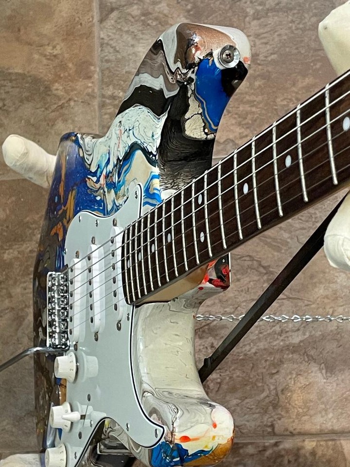 Fender Stratocaster Electric Guitar Swirl Paint | eBay