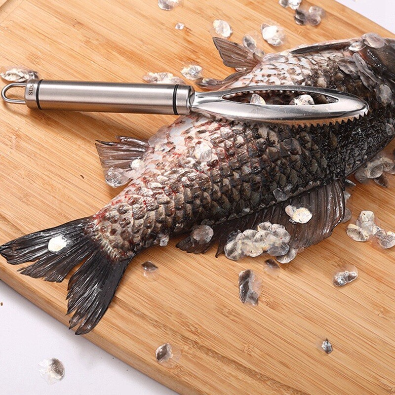 Fish Scales Scraping Graters Fast Remove Fish Cleaning Peeler Scraper ...
