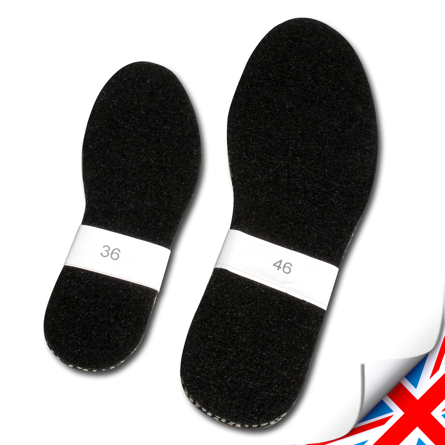 Non-slip Therm Warm Black Felt Insoles Shoe Inlay Sole Shoes Boots (27 ...