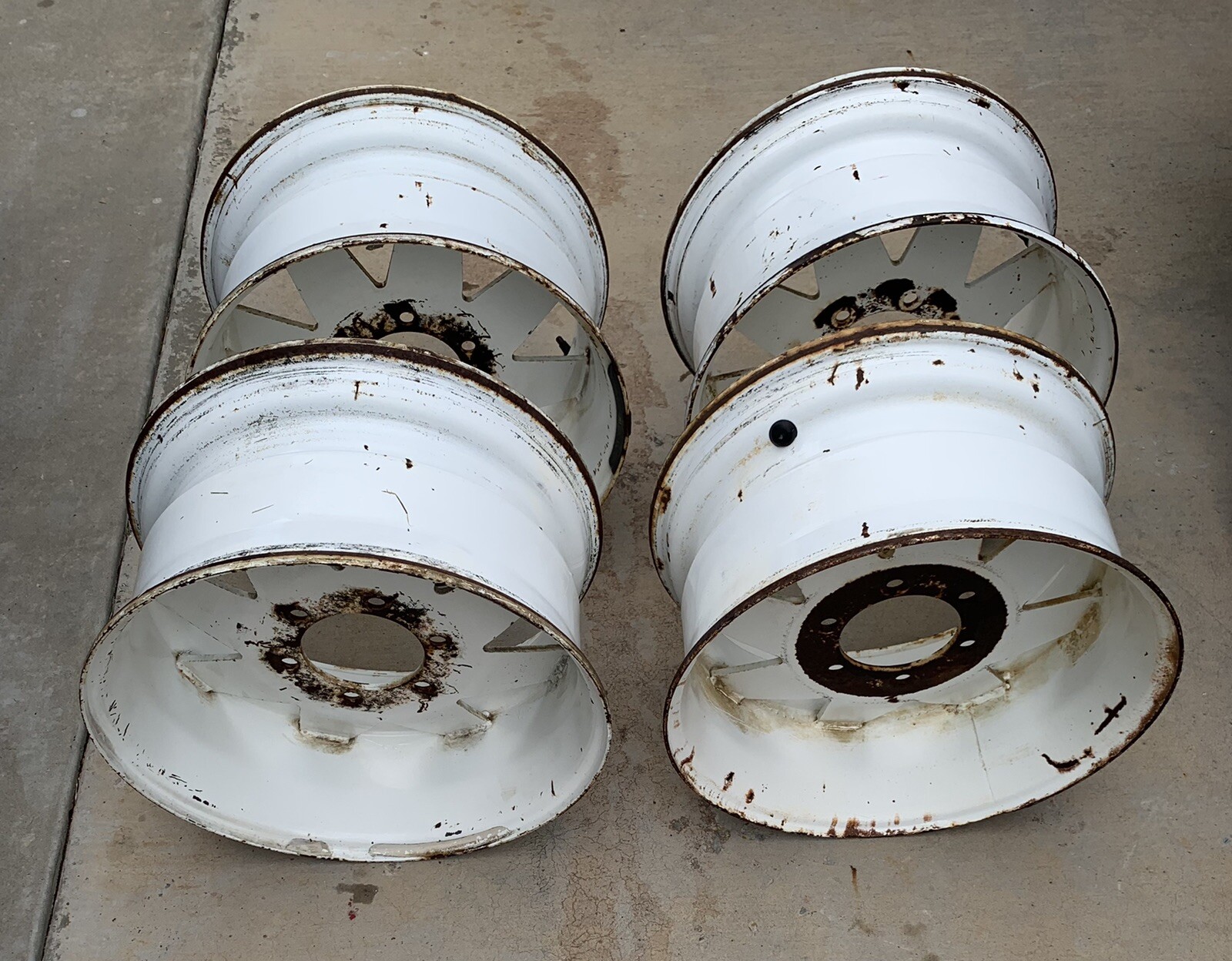 4 16.5x8.25 Firestone 6 LUG Mojock Wheels for GM BLAZER K10 JACKMAN ...